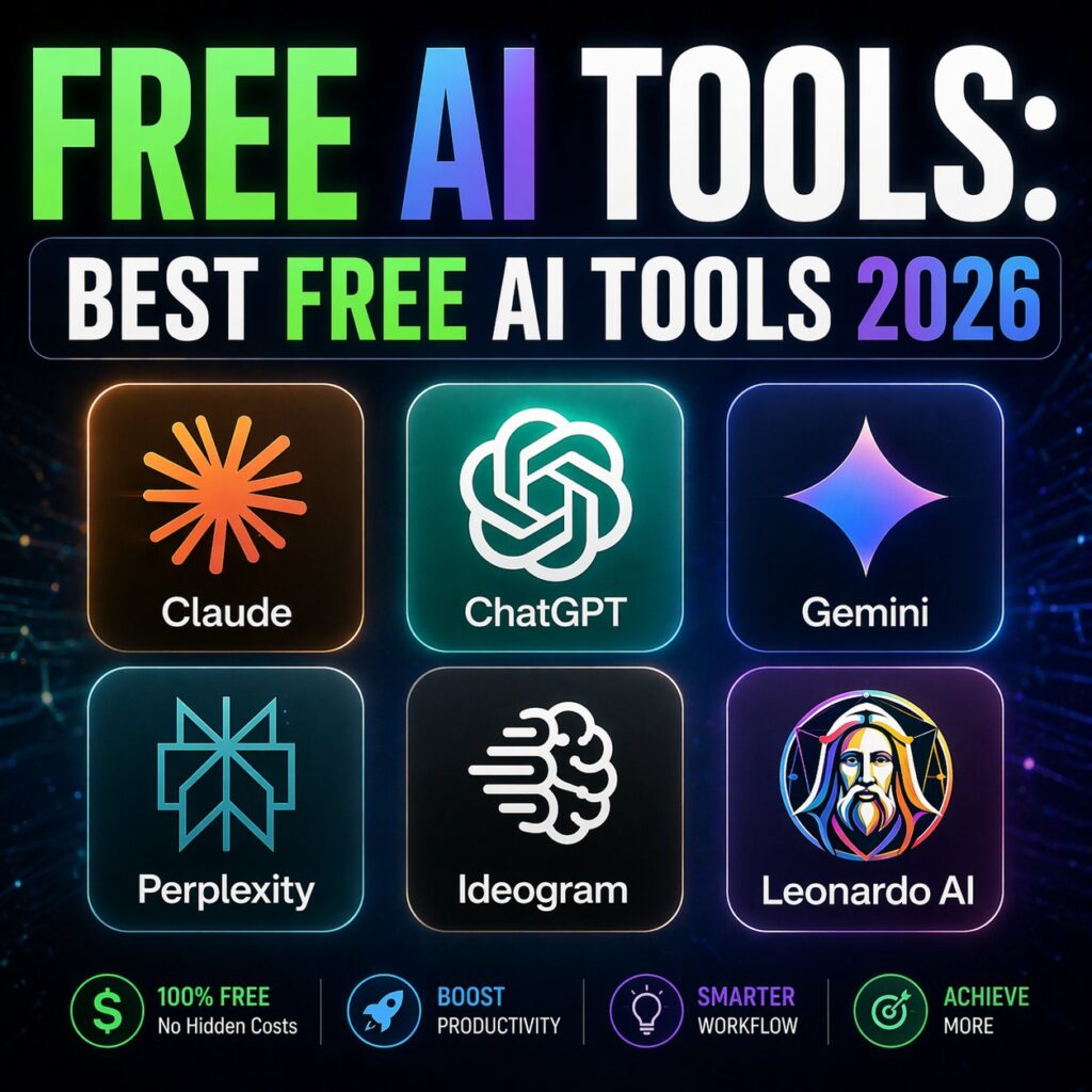 Best Free AI Tools 2026: 50+ Tools Tested & Ranked by Category