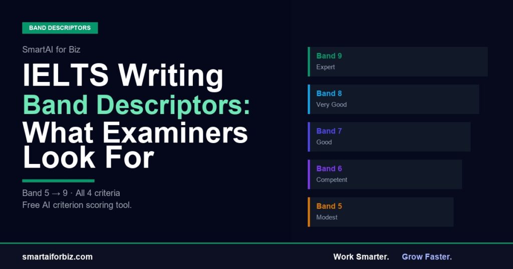 IELTS Writing Band Descriptors: What Examiners Really Look For